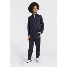 Trainingsanzug Puma "POLY SUIT B", Jungen, Gr. 128, new navy, Trikot, Obermaterial: 100% Polyester, unifarben, regular fit, Sportanz&uuml;ge Trainingsanzug, zweiteiliges Set mit Jacke und Hose, f&uuml;r Jugendliche, Regular Fit