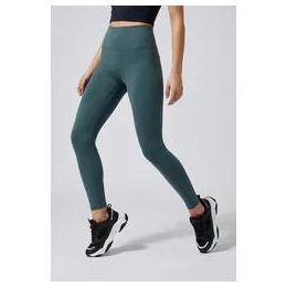 Funktionstights Only Play "ONPJAM-3-SANA XHW TIGHTS NOOS", Damen, Gr. M, N-Gr, mediterranea, Jersey, Obermaterial: 80% Nylon, 20% Elasthan, unifarben, figurbetont kn&ouml;chelfrei, Hosen, mit reflektierenden Details