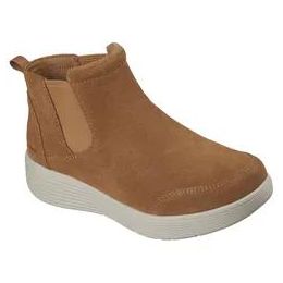 Chelseaboots Skechers "ARCH FIT LAGUNA", Damen, Gr. 41, hellbraun, Veloursleder, Schuhe Chelseaboots, Chelseaboots, Winterboots mit bequemen Relaxed Fit