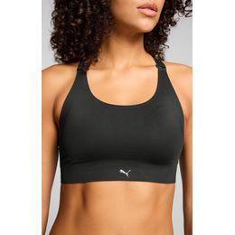 Puma Damen Sporttop "Puma WOMEN 3D KNIT SPORT TOP 1P", Gr. S, schwarz, Strick, Obermaterial: 89% Polyamid, 11% Elasthan, Tops, wendbare und