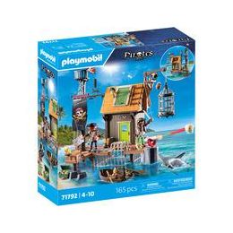 Playmobil 71792 Pirates Piratenhafen mit Seer&auml;uber-Gef&auml;ngnis, Konstruktionsspielzeug