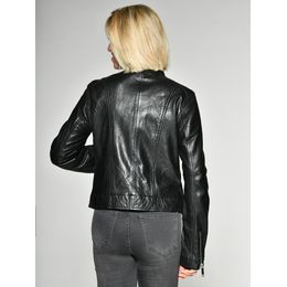 Maze Damen Lederjacke "Grenada", schwarz, Gr. M, Obermaterial: 100% Lammleder; Futter: 100% Polyester, Jacken