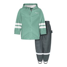 Playshoes Funktionsanzug Jungen Gr&ouml;&szlig;e 140 dunkelgrau / pastellgr&uuml;n / wei&szlig;