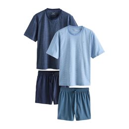 next Pyjama Herren Gr&ouml;&szlig;e XL opal / hellblau / dunkelblau