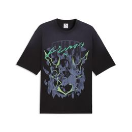 Puma Herren T-Shirt "PumaTECH-X Graphic T-Shirt Herren", schwarz, Gr. M, Obermaterial: 100% Baumwolle. Rippe: 96% Baumwolle, 4% Elasthan, Shirts