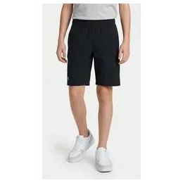 Trainingsshorts Under Armour "UA TECH WOVEN SHORT", Kinder, Gr. XS (122), N-Gr, schwarz,, wei&szlig;, Obermaterial: 100% Polyester, Hosen, f&uuml;r vielseitige Aktivit&auml;ten, leichtes Material, modernes Design