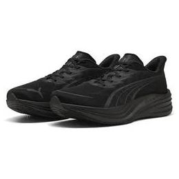 Trainingsschuh Puma "Darter Pro 2 Laufschuhe Erwachsene", Damen, Gr. 47, schwarz flat schwarz gray, Obermaterial: Synthetik, Textil. Futter: Textil. Innensohle: Textil. Laufsohle: Gummi, Schuhe