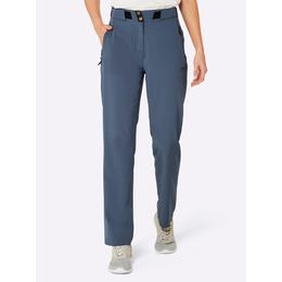 Catamaran Damen Funktionshose, blau, Gr. 42, unifarben, 93% Polyester, 7% Elasthan, Hosen