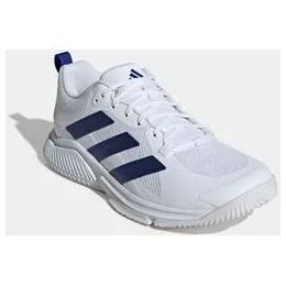 Hallenschuh Adidas PERFORMANCE "COURT TEAM BOUNCE 2.0", Herren, Gr. 46, cloud wei&szlig;, royal blau, ftwr wei&szlig;, Synthetik, Textil, Schuhe Hallenschuh, Volleyballschuh