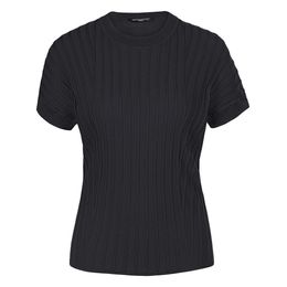 Fadenmeister Berlin - Rundhals-Pullover mit 1/2-Arm, blau, Gr. 44 / L - Baumwolle