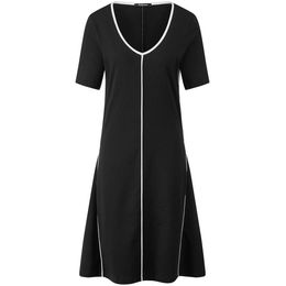 Peter Hahn - Kleid, schwarz, Gr. 46 / L - Baumwolle