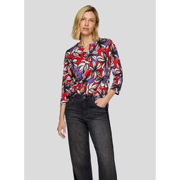 Rabe Damen Print-Shirt "T-Shirt", rot, Gr. 52, gemustert, 50%Baumwolle, 50%Viskose, Shirts