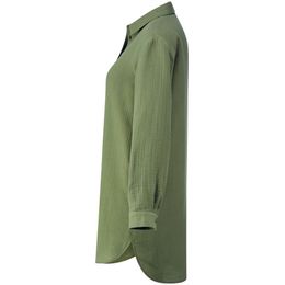 Peter Hahn - Long-Bluse, gr&uuml;n, Gr. 38 / S - Baumwolle