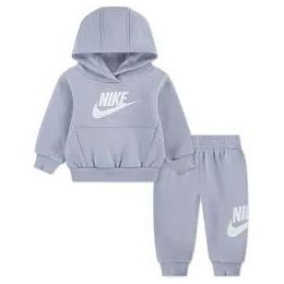 Jogginganzug Nike SPORTSWEAR "NKN CLUB SWEAT SET", M&auml;dchen, Gr. 92 (24), ghost, Sweatware, Obermaterial: 60% Baumwolle, 40% Polyester, Sportanz&uuml;ge Jogginganzug