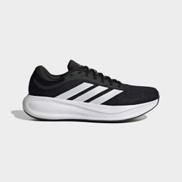 Damen Laufschuh "RESPONSE RUNNER 2", adidas Performance, Gr. 38,5, schwarz-wei&szlig;, Synthetik, Textil, Schuhe
