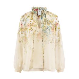 Riani - Bluse, beige, Gr. 44 / L - Baumwolle