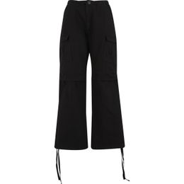 2Y STUDIOS Damen Cargohose "2Y Studios 2Y Nova 2 Pocket Cargo", schwarz, Gr. 28, unifarben, 100% Baumwolle, Hosen