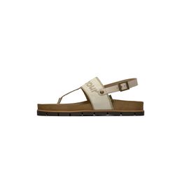 Barbour T-Bar Sandals 'Lumley' female size 38 Beige / Dark beige / Egg shell