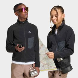 adidas terrex Jungen Fleecejacke "KIDS MULTI, DURCHGEHENDER REISSVERSCHLUSS", schwarz, Gr. 152, Obermaterial: 100% Polyester, Jacken
