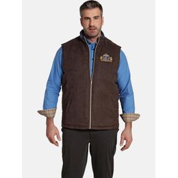 CHARLES COLBY Herren Lederimitatweste "Steppweste DUKE LEEVI", braun, Gr. 62, Obermaterial: 100% Polyester COOLMAX PES(Coolmax)., Westen