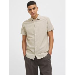 Jack & Jones Jack & Jones Button Up Shirt 'JJEBreeze' male Beige size S