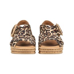 Gabor Damen Keilsandalette "Gabor Sandalen Leder", Gr. 40leopard, Leder, Schuhe