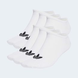 Sportsocken adidas originals "TREFOIL LINER, 6 PAAR", Damen, Gr. M (40/42), wei&szlig;, Obermaterial: 73% Baumwolle, 24% Polyester, 2% Elasthan, 1% sonstige Fasern, Socken Sportsocken, f&uuml;r sportive Aktivit&auml;ten und Laufen, 6er Packung, mit Logodruck
