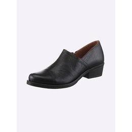 Stiefelette Andrea Conti, Damen, Gr. 39, schwarz, Glattleder, Leder, Rindsleder, Schuhe Stiefelette