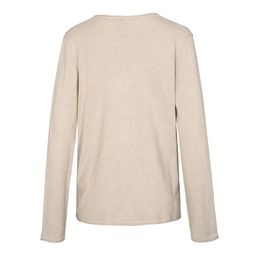 Clarina Damen Strickjacke "WALTER", beige, Gr. 48, unifarben, Obermaterial: 70% Viskose, 30% Polyamid., Strickjacken, Viskose-Polyamid Mischung
