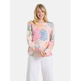LIEBLINGSST&Uuml;CK LIEBLINGSST&Uuml;CK Damen Strickpullover "ArmedaL"305p1, pastel pink, Gr. 42, Obermaterial: 70% Baumwolle, 30% Leinen, Pullover, aus 70% Baumwolle