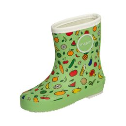 Druppies M&auml;dchen Gummistiefel "Regenstiefel Summer", Gr. 25, gr&uuml;n, Obermaterial: 100% Naturkautschuk NaRubber., Schuhe