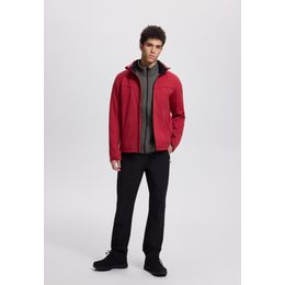 Icepeak Herren Softshelljacke "BIGGS"cranberry, Gr. 50, Obermaterial: 100% Polyester, Jacken, wasserabweisendes Obermaterial, atmungsaktiv,
