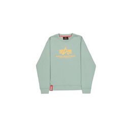 Herren Sweater "Basic Sweatshirt BL"frost gr&uuml;n, Gr. S, Alpha Industries, Obermaterial: 80% Baumwolle, 20% Polyester, Sweatshirts