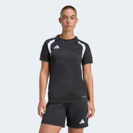 Fu&szlig;balltrikot adidas Performance "TIRO26 LEAGUE TRIKOT", Damen, Gr. L, schwarz, wei&szlig;, Obermaterial: 100% Polyester, Rundhals, Trikots Fu&szlig;balltrikot