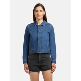 Khujo Damen Jeansjacke "Renia"mittelblau, Gr. XS, Denim/Jeans;Jeans, Material: 100% Baumwolle, Jacken, Moderne Damen Denim-Jacke