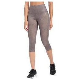 Trainingstights Energetics "DA.-TIGHT 3/4 KAPINEM 3/4 II W", Herren, Gr. S, N-Gr, aop,, braun smoke, ant, Obermaterial: 73% Polyester, 27% Elasthan, Hosen, 3/4-L&auml;nge, sportlicher Stil