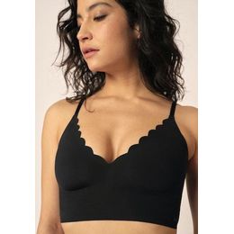 Skiny Damen Bustier "Micro Essentials", Gr. 38, schwarz, Obermaterial: 72% Polyamid, 28% Elasthan, unifarben, Basic, BHs, herausnehmbare Pads,