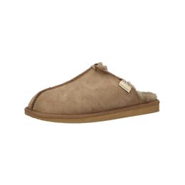 Shepherd Herren Hausschuh "Shepherd Hausschuhe Leder", Gr. 45, grau, Leder, Schuhe