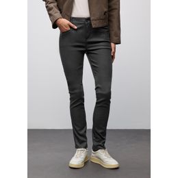 Street One Damen Stoffhose, schwarz, Gr. 36, unifarben, Stoff, 79% Viskose, 18% Nylon, 3% Elasthan, Hosen