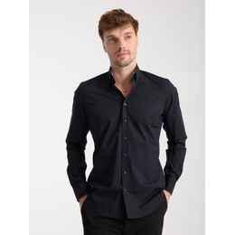 7camicie Businesshemd 'Leonardo Sport Poplin Stretch Man Shirt Black' Herren Gr&ouml;&szlig;e 42 schwarz