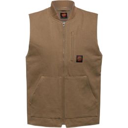 Santa Cruz Classic Label Weste Herren - Gr&ouml;&szlig;e XL - beige