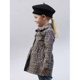Trenchcoat name it "NMFMADELIN TRENCH COAT AOP", Jungen, Gr. 104, birch, Web, Obermaterial: 85% Polyester, 15% Baumwolle, Po-bedeckend, M&auml;ntel