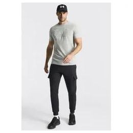 Jogginghose Under Armour "UA RIVAL FLEECE CARGO JOGGER", Herren, Gr. XL, N-Gr, schwarz,, wei&szlig;, Obermaterial: 80% Baumwolle, 20% Polyester, Hosen Jogginghose, f&uuml;r vielseitige Aktivit&auml;ten, aus Baumwolle und Polyester