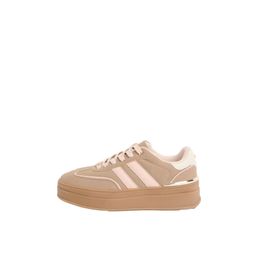 Lipsy Sneaker Damen Gr&ouml;&szlig;e 38 hellbraun / pastellpink / wei&szlig;
