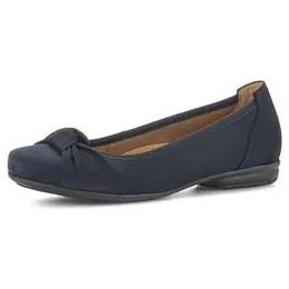 Ballerina Gabor "Sportliche Ballerina", Damen, Gr. 38, blau, Schuhe Ballerina