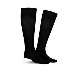 Kniestr&uuml;mpfe Kunert "CLARK", Damen, Gr. 39-42, schwarz, Baumwollmischung, normal, Socken Kniestr&uuml;mpfe, druckfreier Komfortbund, Cotton-Mix