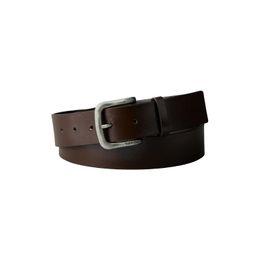 Lederg&uuml;rtel Calvin Klein, Herren, Gr. 105, ck schwarz braun, antique silber, Rindsleder, unifarben, G&uuml;rtel Lederg&uuml;rtel, Regular fit, gr&ouml;&szlig;enverstellbar