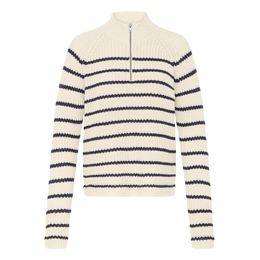 oxmo Damen Troyer "Troyer OXKanna", blau, Gr. M, Obermaterial: 60% Baumwolle CO. 40% Polyacryl PAN., Pullover