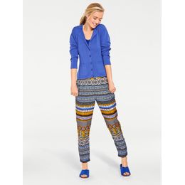 Heine Damen Strickjacke, blau, Gr. 38, unifarben, 100% Baumwolle, Strickjacken