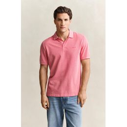 Poloshirt Gant "2 TONE", Herren, Gr. XL, rose rot, Jersey, Obermaterial: 100% Baumwolle, unifarben, regular fit normal, Rundhals, eingesetzt gerader Abschluss, Shirts, Regular fit mit Polokragen